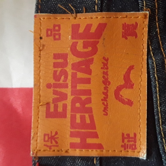 Evisu | Shorts | Vintage Evisu Heritage Indigo Genes Denim Sz 34 Nwot | Poshmark